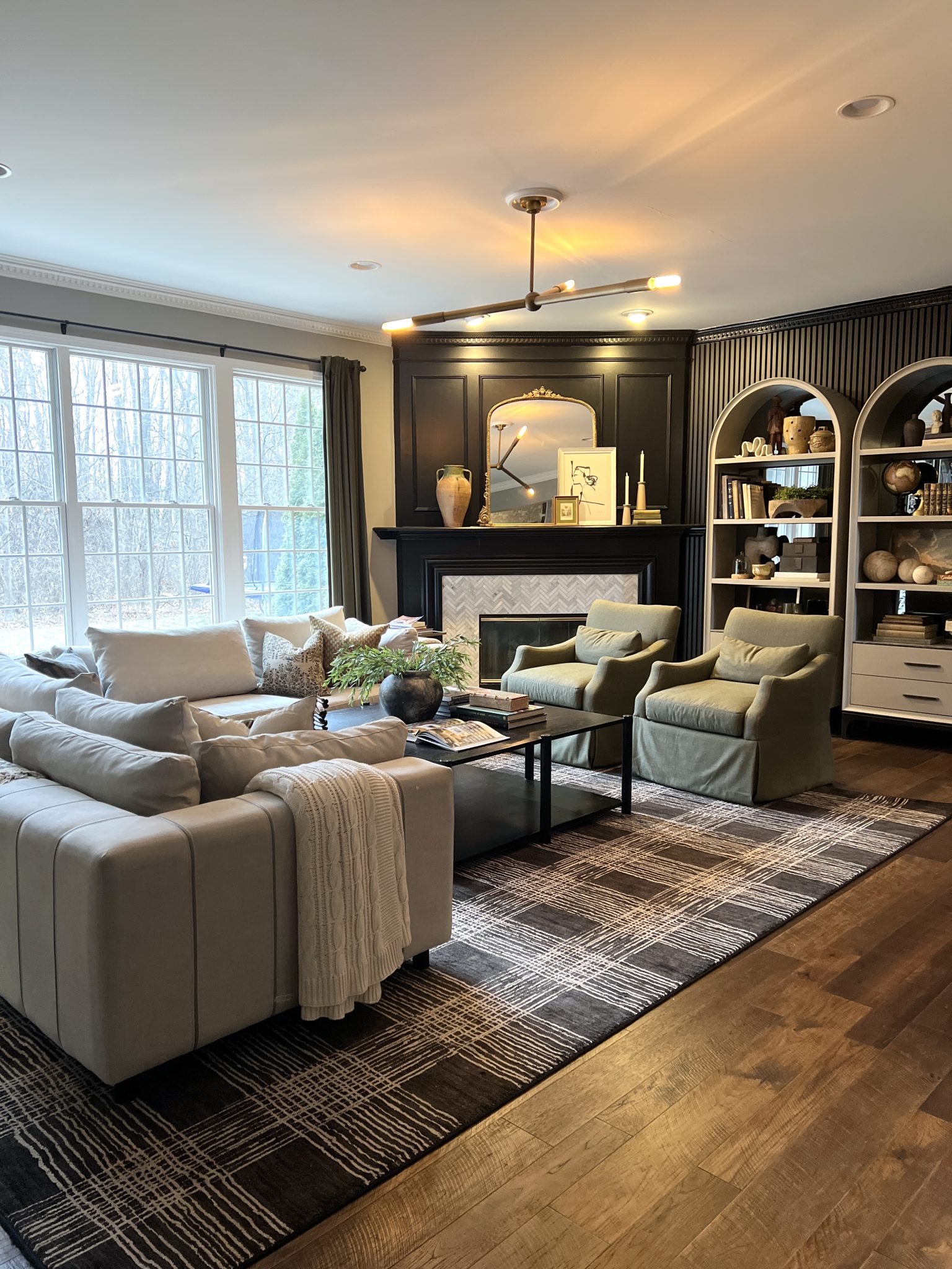 Painting Our Family Room Windows - Haneen's Haven